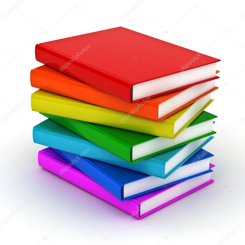 Colourful Books Background