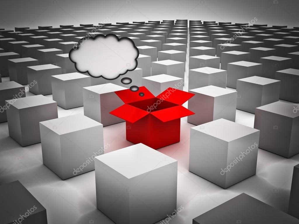 Individuality , Different and Think outside the box concepts Stock ... Individuality , Different and Think outside the box concepts Stock ...