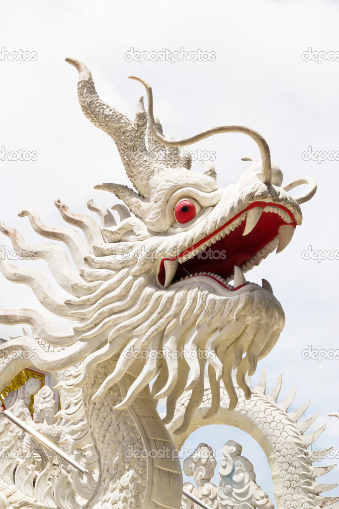 White gragon statue in white background Stock Photo by ©thailandonly ...