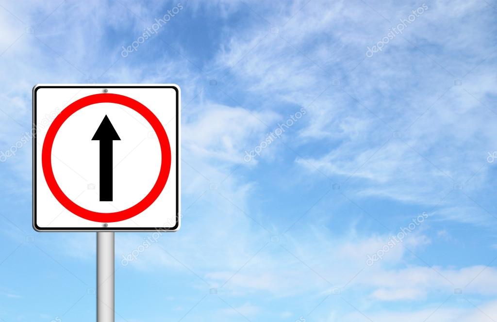 Go ahead the way ,forward sign — Stock Photo © geargodz #26532101