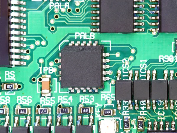chips and components with circuit board - Stock Image - Everypixel