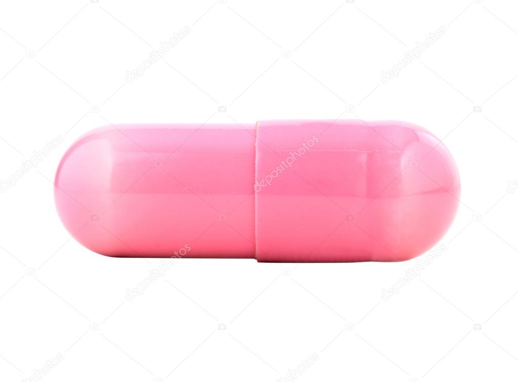 close-up of pink medical capsule — Stock Photo © geargodz #26621735