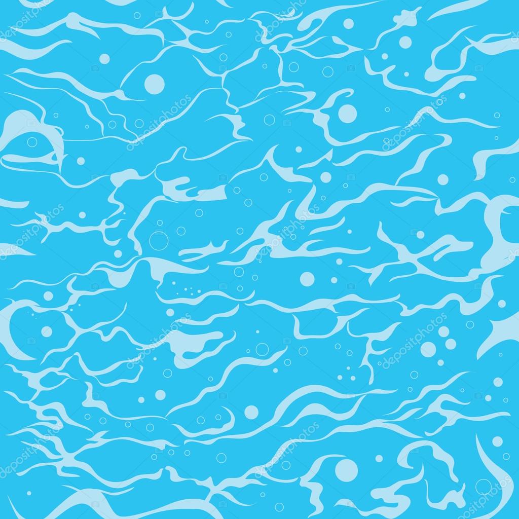 Water Pattern Illustrator Premium Vector | Sea Waves Seamless Pattern.