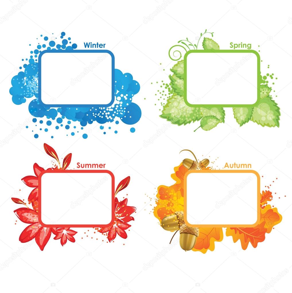 Four seasons, vector illustration Stock Vector by ©appelsina 35592905 Four seasons, vector illustration Stock Vector by ©appelsina 35592905