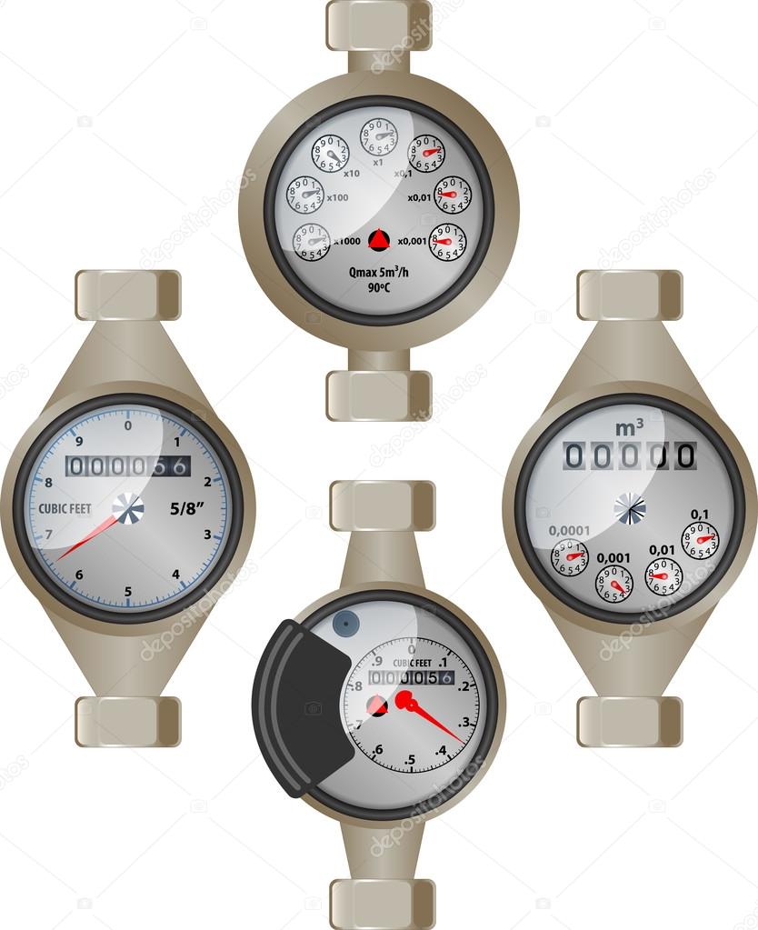 Water meter Stock Vector Image by ©milagli #29625621