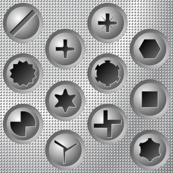 ᐈ Screw head stock vectors, Royalty Free screw head clip art ...