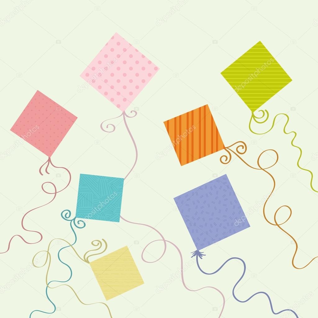 Seven Kites Stock Vector Image by ©herminutomo #12669222