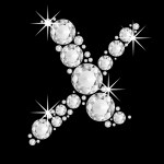 Luxury jewelry alphabet diamonds R Stock Photo by ©multicanarias 24177781