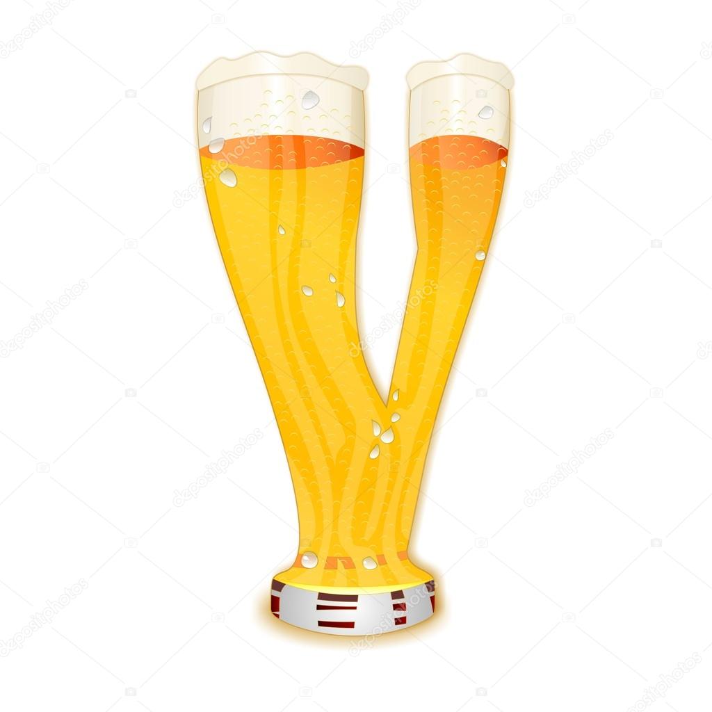 BEER ALPHABET letter V — Stock Photo © multicanarias #29810905