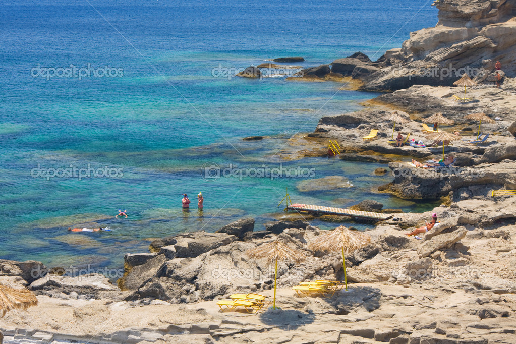 Kalithea beach, Rhodes, Greece — Stock Photo © wujekspeed #18156021