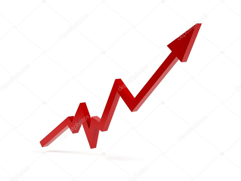 Flecha mostrando aumento .: fotografía de stock © atavi #16630049 ...