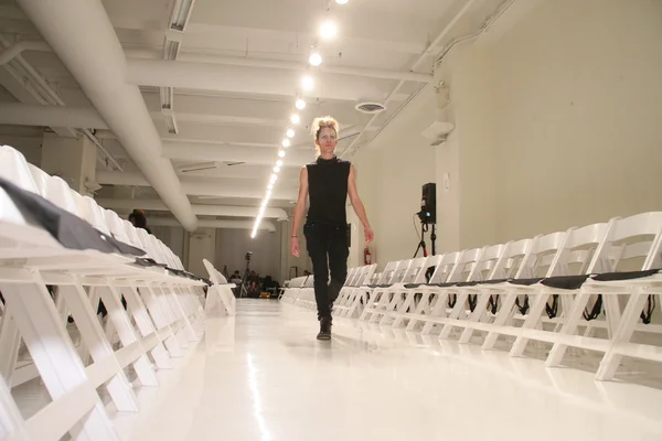 Empty Fashion Runway Side View