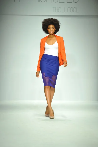 Model at R. Michelle fashion show - Stock Image - Everypixel