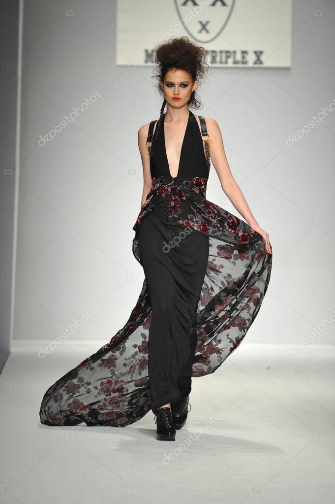 Model at Mister Triple X show — Stock Editorial Photo © fashionstock ...