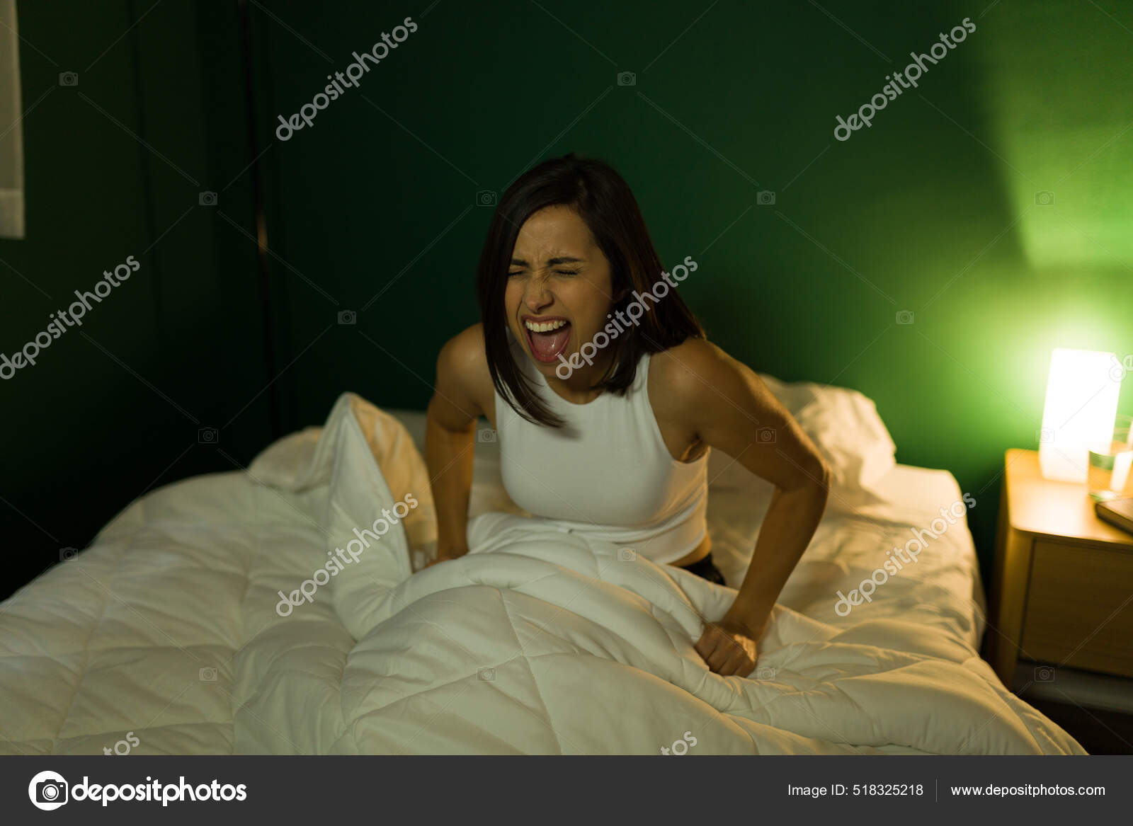 Girl Waking Up From Nightmare