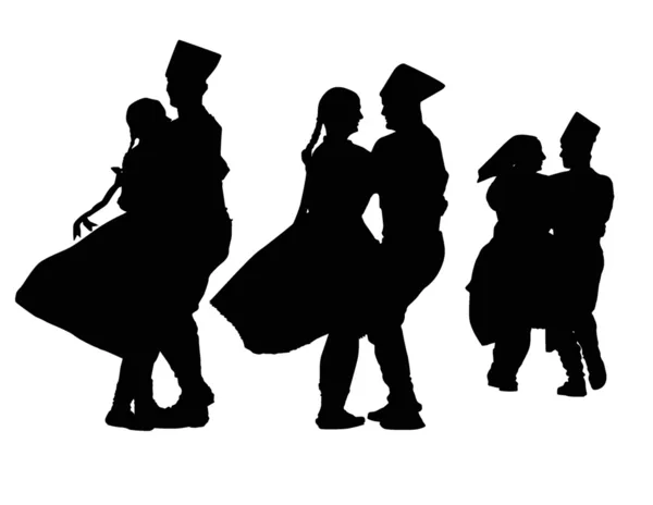 Silhouette - historical figure in period costume — Stock Photo ...