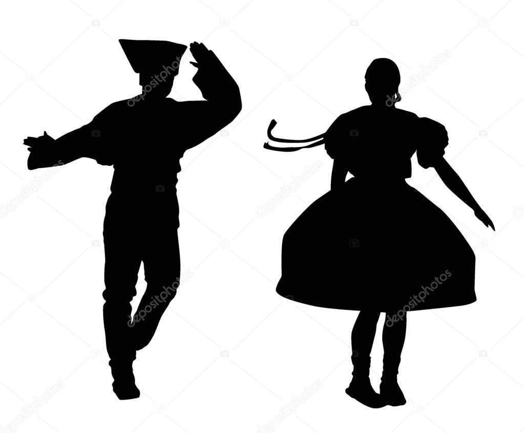 Silhouette - historical figure in period costume — Stock Photo ...
