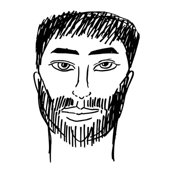 Drawing Handsome Young Man Sketch Young Man Stock Vector by ©olhamoroz ...