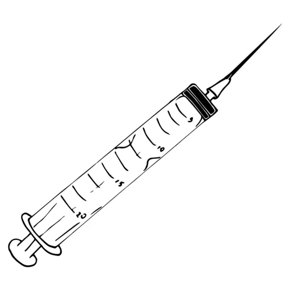 Syringe Needle Drawing