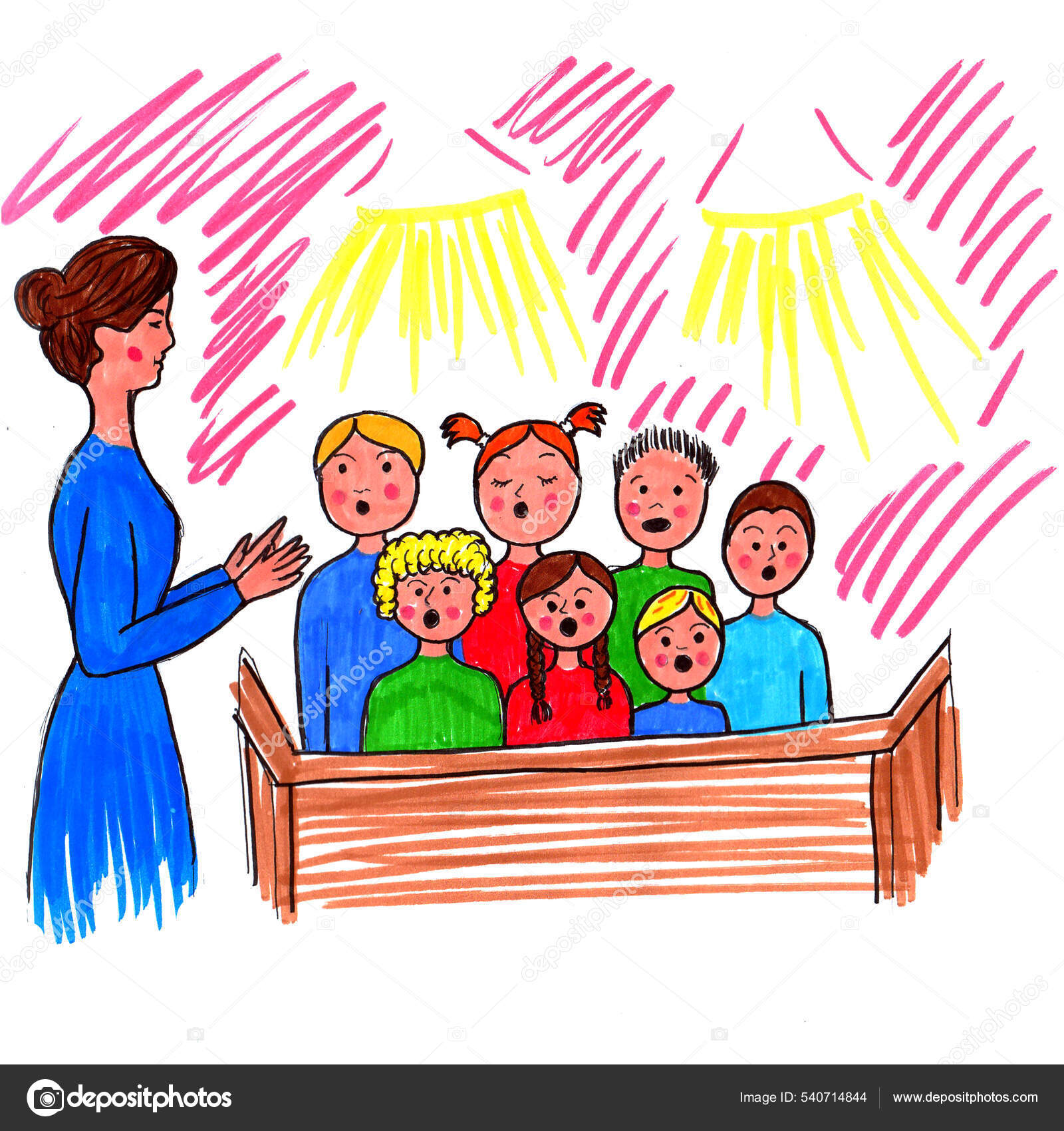 Children's Choir Conductor Lesson Choral Singing Children Children Sing ...