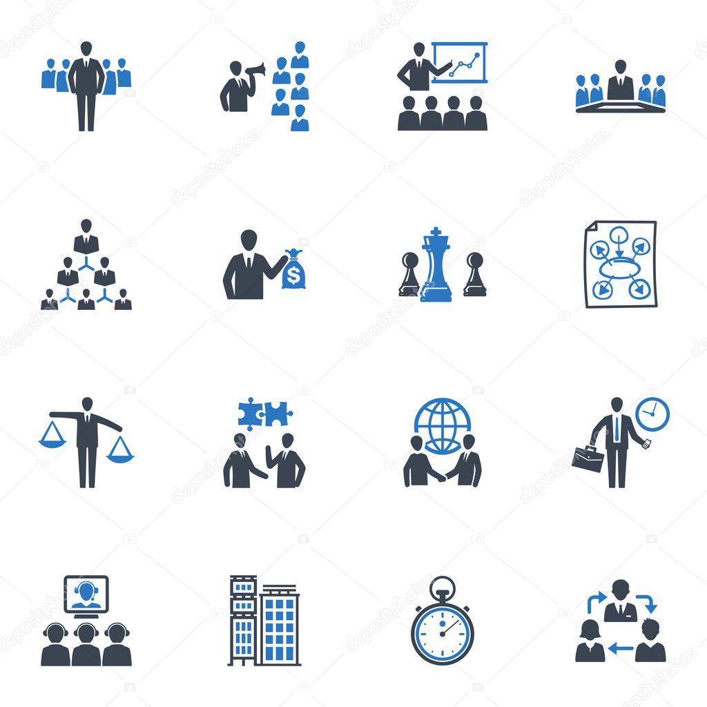 Management and Business Icons — Stock Vector © Introwiz #14777213