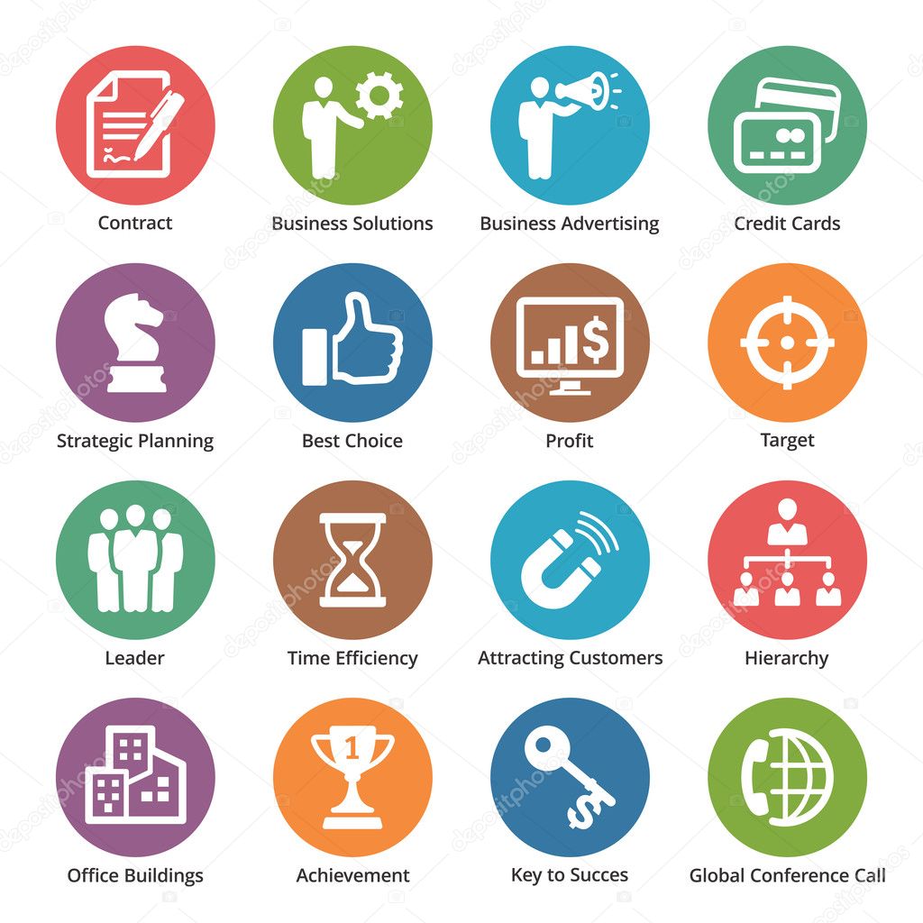 Business Icons Set 2 - Dot Series — Stock Vector © Introwiz #29575967