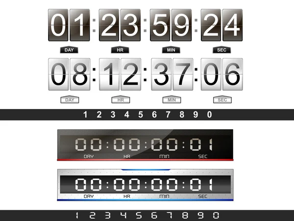 Led countdown timer Vector Art Stock Images | Depositphotos