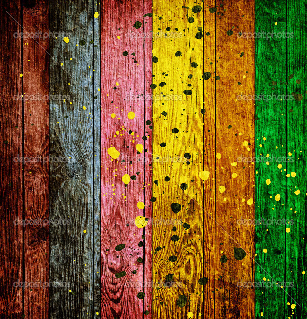 Colorful wood background — Stock Photo © merrydolla #24774095