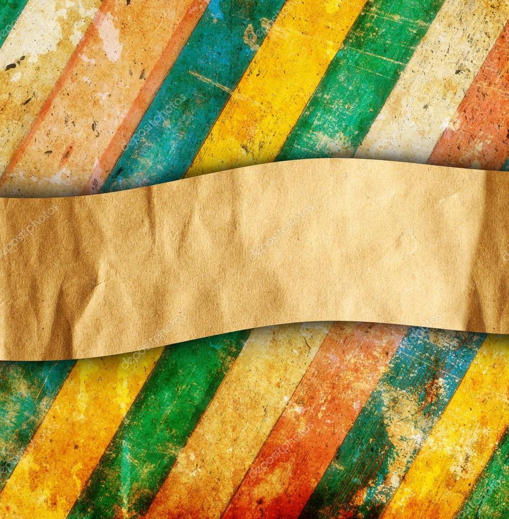 Vintage striped background with place for text Stock Photo by ...