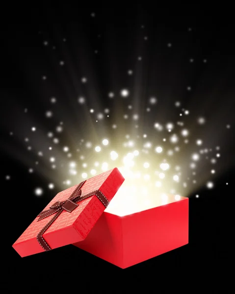 open gift box with light insideout - Stock Image - Everypixel