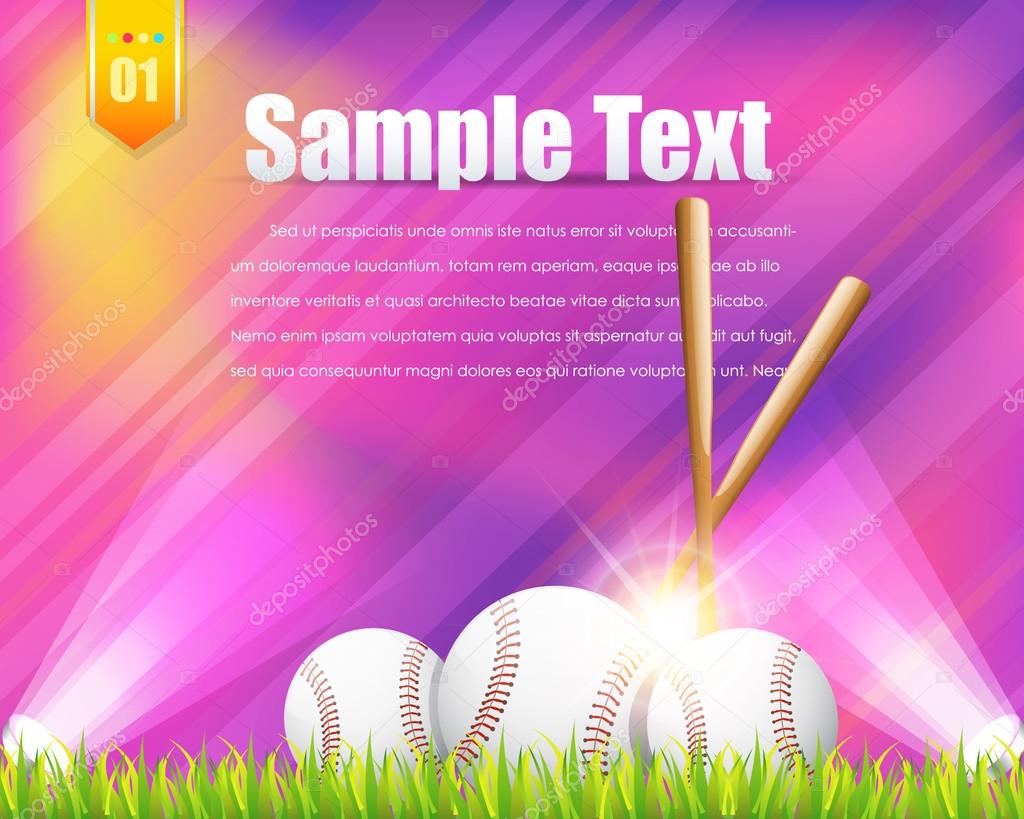 Baseball Theme Vector Design Stock Vector Image by ©VectorWeb #12752000