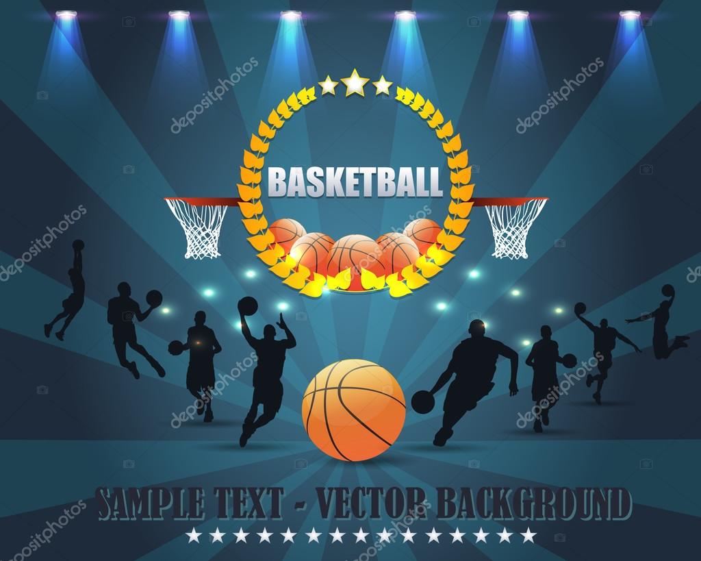 Abstract Background Basketball Vector Design Stock Vector Image by ...
