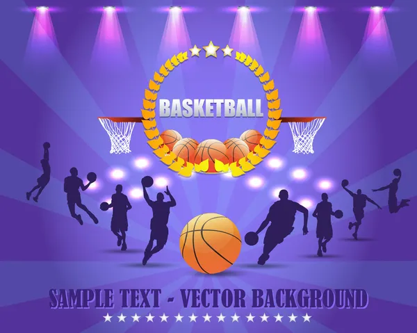 Basketball background cartoon Vector Art Stock Images | Depositphotos