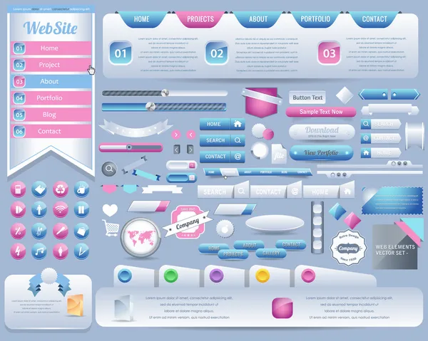 ᐈ Web elements stock vectors, Royalty Free web elements illustrations ...