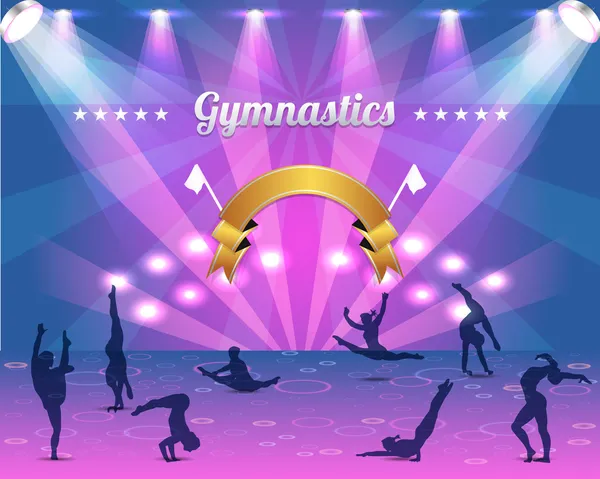 Gymnastics girl Vector Art Stock Images | Depositphotos