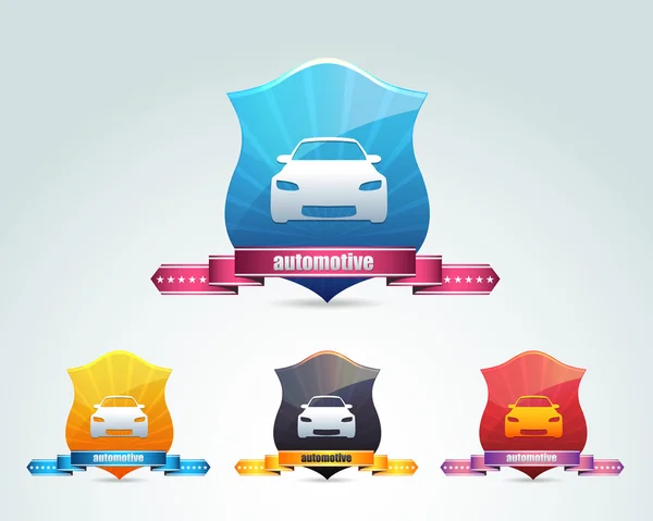 Automotive Icon Button Vector Design Multicolored — Stock Vector ...