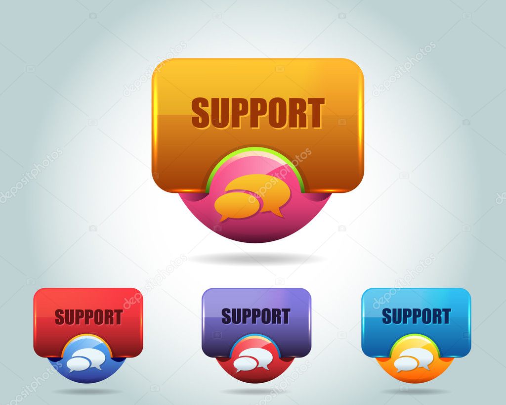 Support Vector Icon Button Stock Vector Image by ©VectorWeb #16850295