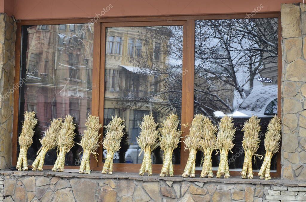 Didukh. Decoración de Navidad ucraniana y símbolo tradicional. Hecho de ...