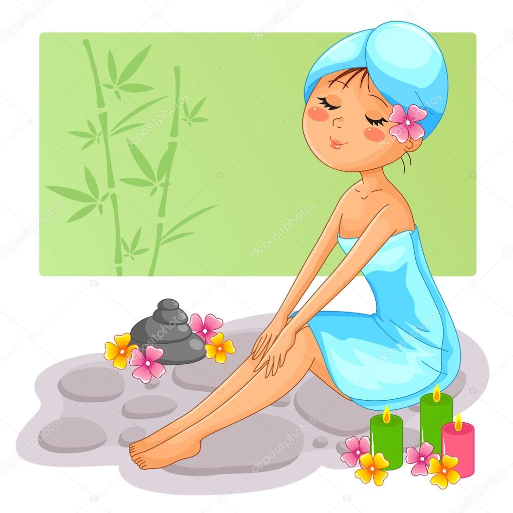 Spa girl Stock Illustration by ©ayeletkeshet #16264895