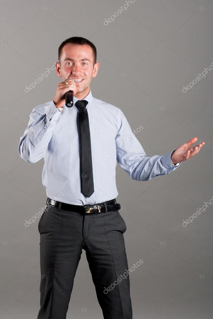 Man talking — Stock Photo © Milazed #13338118