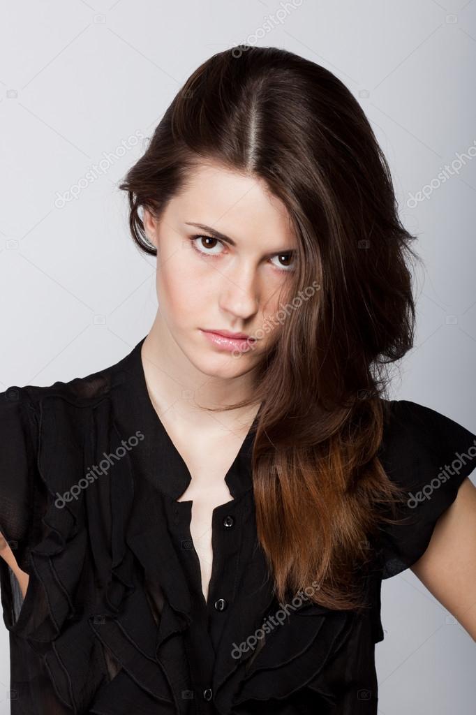 Beautiful woman looking angry and frustrated. Stock Photo by ©Milazed ...