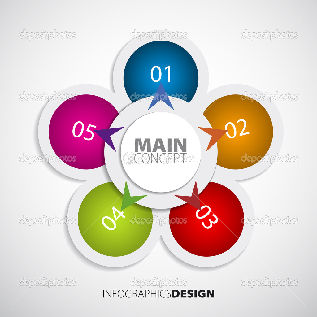Infographic template design - Ideal to display data and informations ...