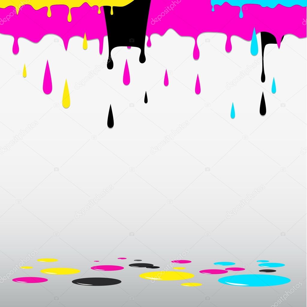 Cyan Magenta Yellow Black Dots