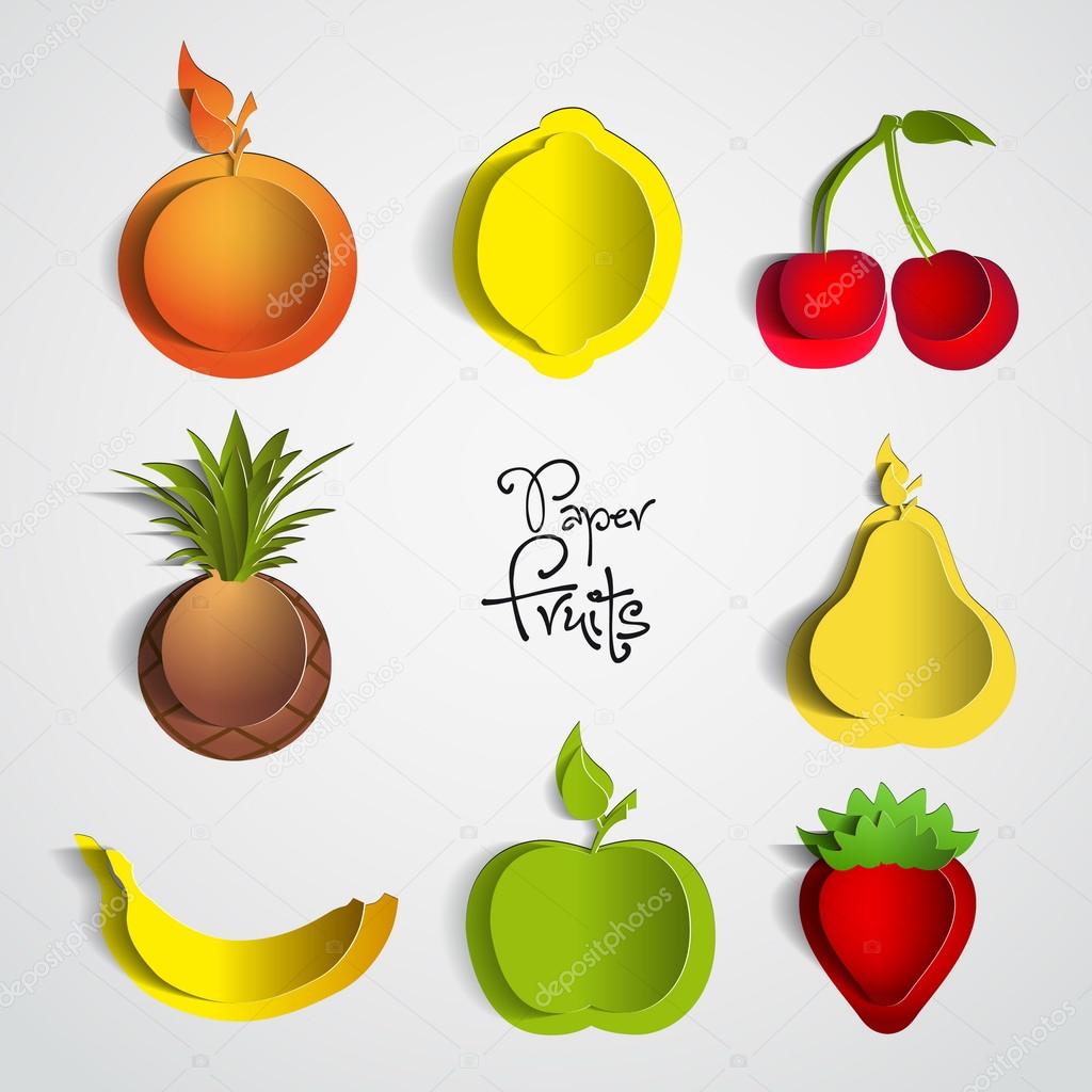 Paper Fruit Cutouts at Sam Hamby blog