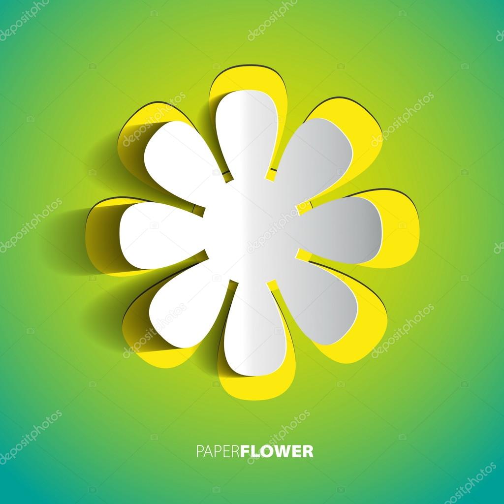 Paper flower cutout Stock Vector Image by ©matju78 #42041849