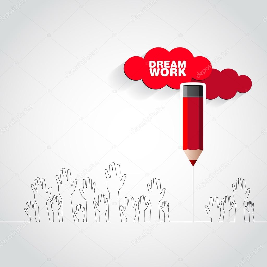 Dream work logo — Stock Vector © matju78 #45994139