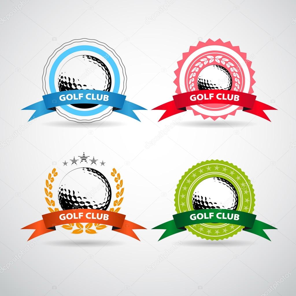 Set of golf club logos Stock Vector Image by ©matju78 #50022219