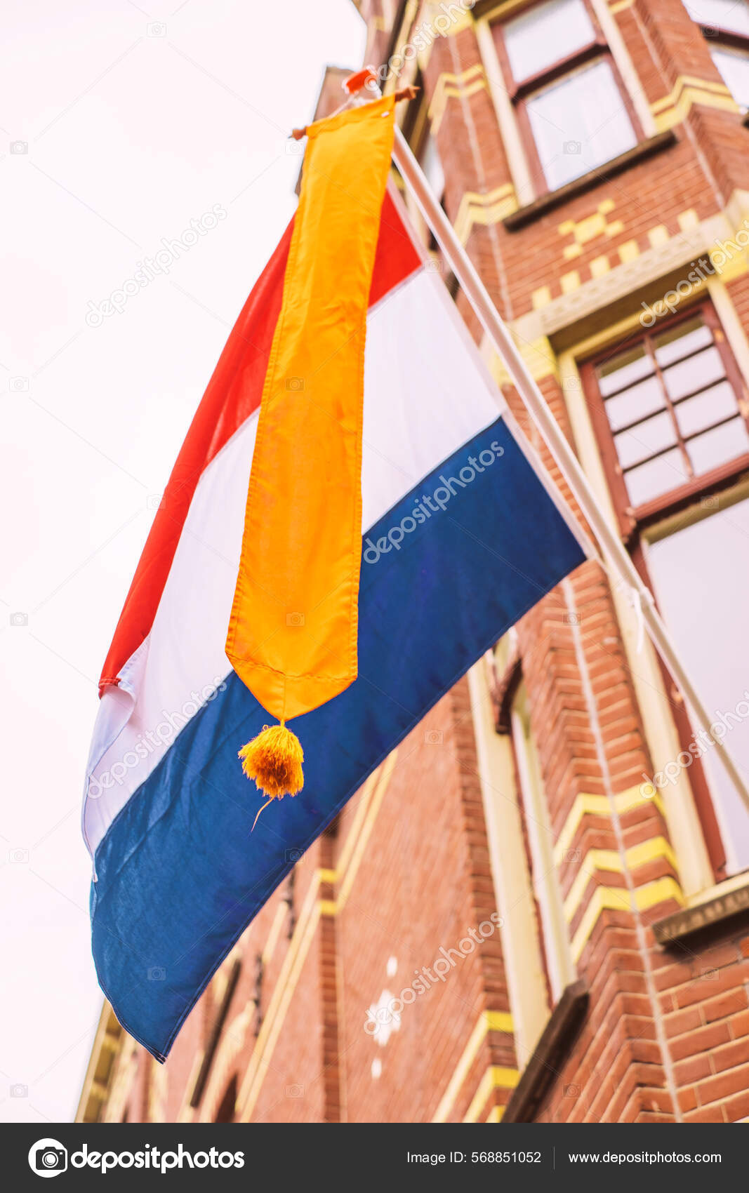 Netherlands Flag Orange