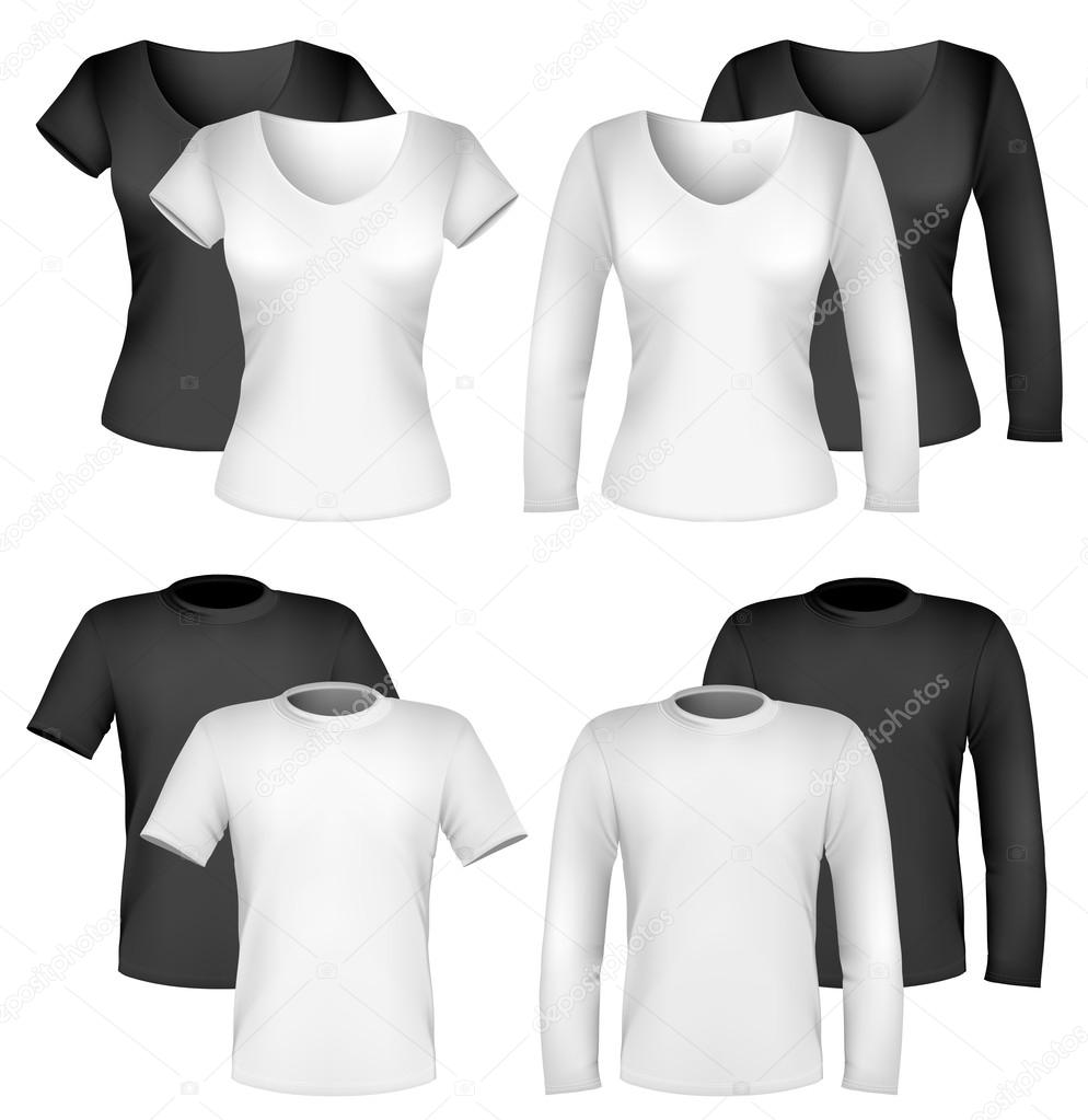 Men And Women Shirt Design Stock Vector Image By ©ivelly 33426189