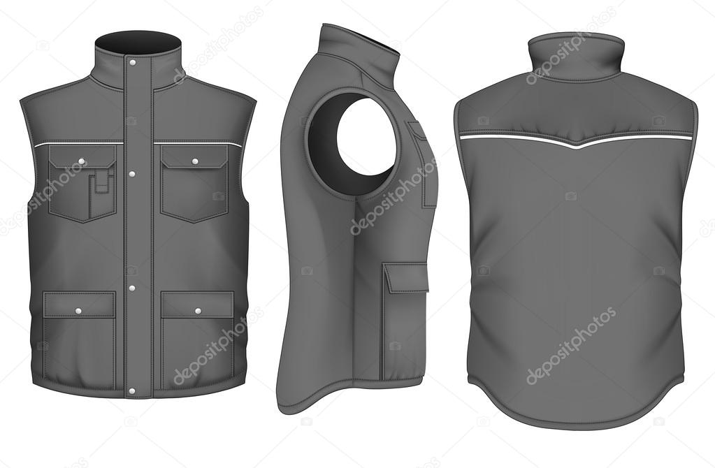 Men's bodywarmer design Stock Vector by ©ivelly 33426347